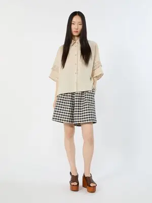 Max Mara Vichy Checked Bermuda Shorts