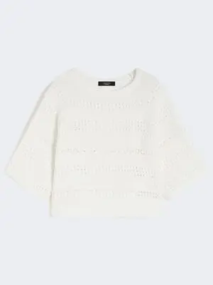 Max Mara Crochet Cotton Sweater