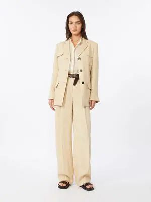 Max Mara Linen Twill Saharan Jacket