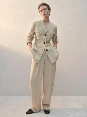Max Mara Linen Twill Saharan Jacket