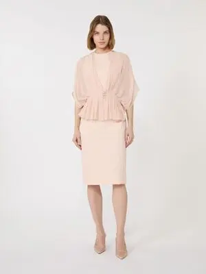 Max Mara Jacquard Cloque Midi Dress