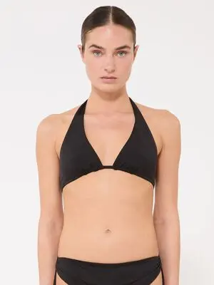 Max Mara Shiny Jersey Triangle Bikini Top