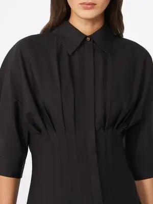 Max Mara Cotton Poplin Fit And Flare Dress