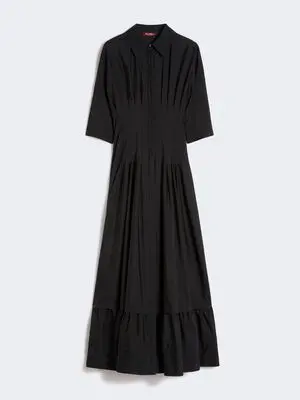 Max Mara Cotton Poplin Fit And Flare Dress