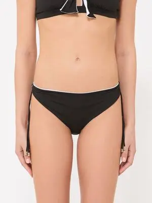 Max Mara Reversible Double Jersey Bikini Bottom - Black