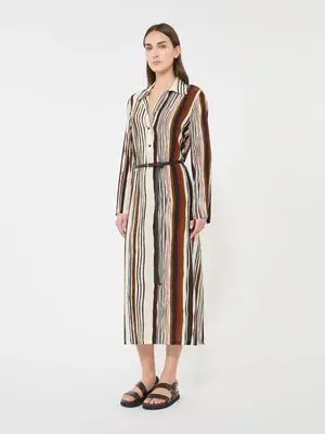 Max Mara Printed Silk Kaftan Dress