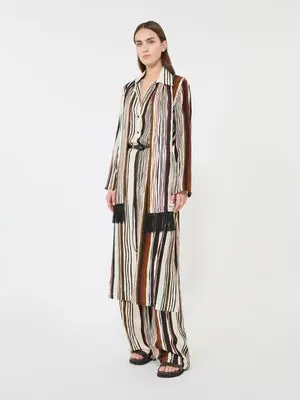 Max Mara Printed Silk Kaftan Dress