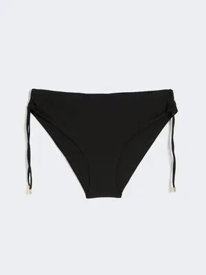 Max Mara Shiny Jersey Bikini Bottoms - Black