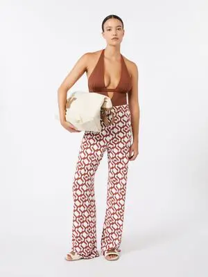 Max Mara Reversible V-neck One-piece Swimsuit - Chocolate