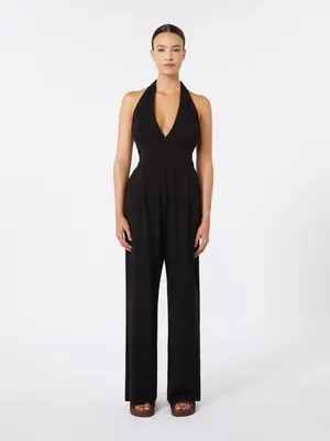 Max Mara Stretch Jersey Jumpsuit - Black