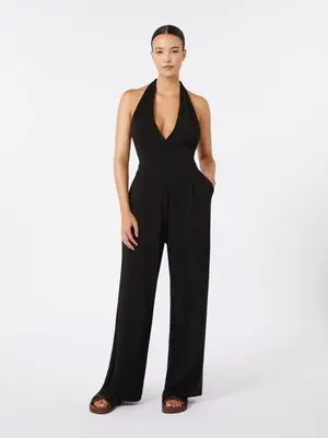 Max Mara Stretch Jersey Jumpsuit - Black