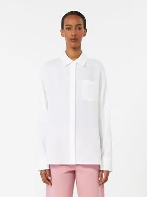 Max Mara Linen Canvas Shirt - Optical White