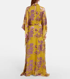 TALLER MARMO Leonor Floral Fil Coupé Kaftan