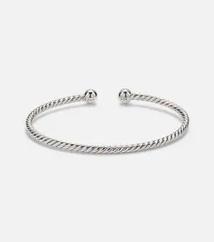 David Yurman Cable Flex® Micro 925 Sterling Bracelet With Diamonds
