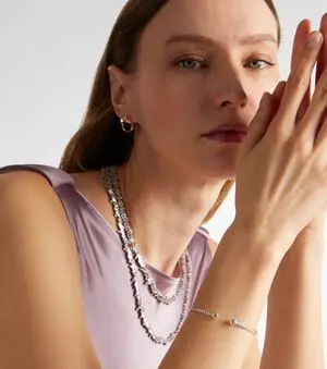David Yurman Cable Flex® Micro 925 Sterling Bracelet With Diamonds