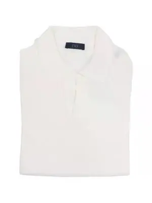 FAY Knitted Polo Shirt - Neutrals