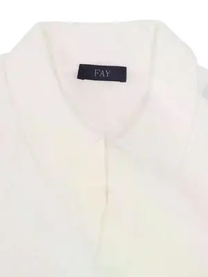 FAY Knitted Polo Shirt - Neutrals