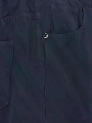 WHITE SAND Belted Trousers - Blue