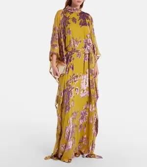 TALLER MARMO Leonor Floral Fil Coupe Kaftan