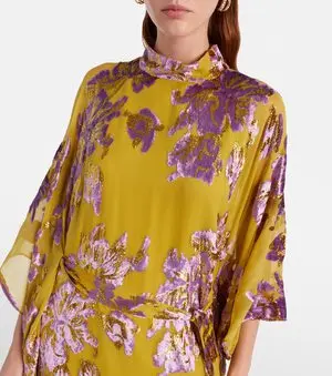 TALLER MARMO Leonor Floral Fil Coupe Kaftan