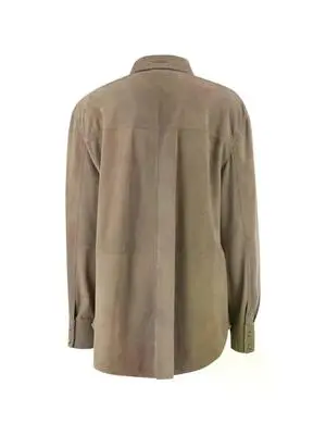 Brunello Cucinelli Patch Pocket Suede Overshirt