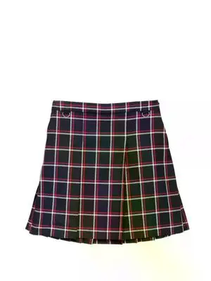 Undercover Tartan Pleated Skirt - Blue
