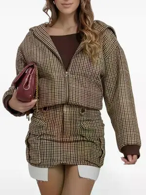 ELEH Houndstooth Mini Skirt