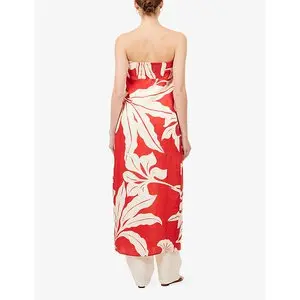 Second Summer Capella Strapless Longline Linen Top