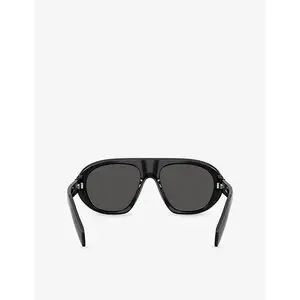 Prada Irregular-frame Acetate Sunglasses - Black