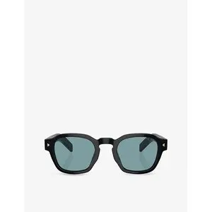 Prada Pr A16s Phantos-frame Acetate Sunglasses - Black
