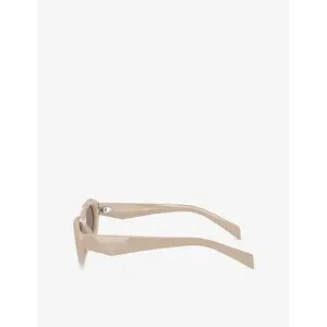 Prada Irregular-frame Acetate Sunglasses - Pink
