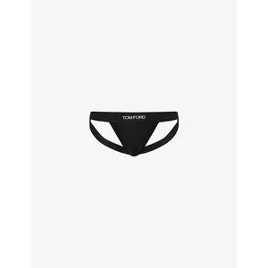 TOM FORD Classic Cotton-jersey Jockstrap - Black