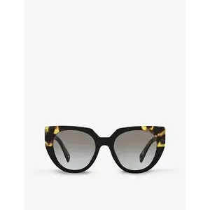 Prada PR14WS Cat-Eye Sunglasses Black