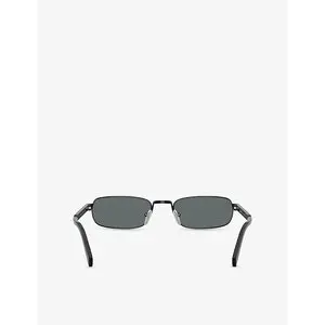 Prada Rectangle-frame Metal Sunglasses