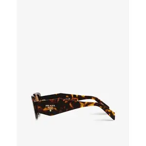 Prada Pr 17ws Rectangle-frame Sunglasses - Yellow