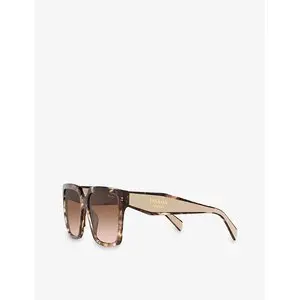 Prada Pr 24zs Square-frame Sunglasses - Brown