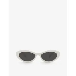 Prada Rectangle-frame Acetate Sunglasses - Black