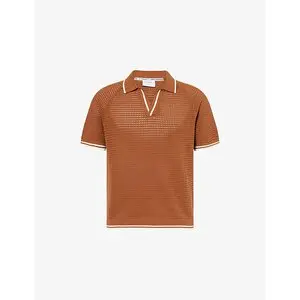PERCIVAL Tennis Boxy Cotton-knit Polo Top