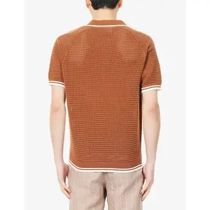 PERCIVAL Tennis Boxy Cotton-knit Polo Top