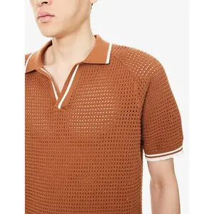 PERCIVAL Tennis Boxy Cotton-knit Polo Top