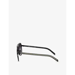 Prada Pilot-frame Metal Sunglasses - Black