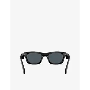 Prada Pillow-frame Acetate Sunglasses - Black