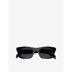 Prada Pillow-frame Acetate Sunglasses - Black