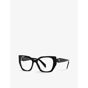 Prada Pr 18wv Irregular-frame Acetate Glasses
