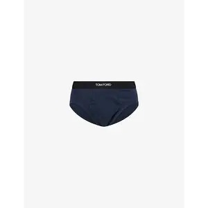 TOM FORD Classic Cotton-jersey Briefs 2xl Navy