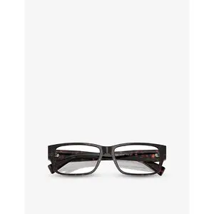 Prada Rectangle-frame Acetate Optical Glasses - Brown