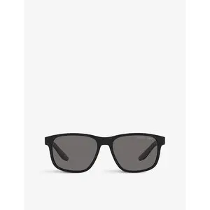 Prada Ps 06ys Pillow-frame Sunglasses - Black