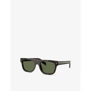 Prada Pillow-frame Acetate Sunglasses - Brown