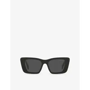 Prada Pr 08ys Butterfly-shaped Sunglasses - Black