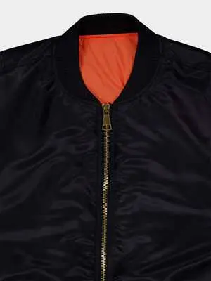 Balmain Nylon Bomber Jacket With Embroidery
